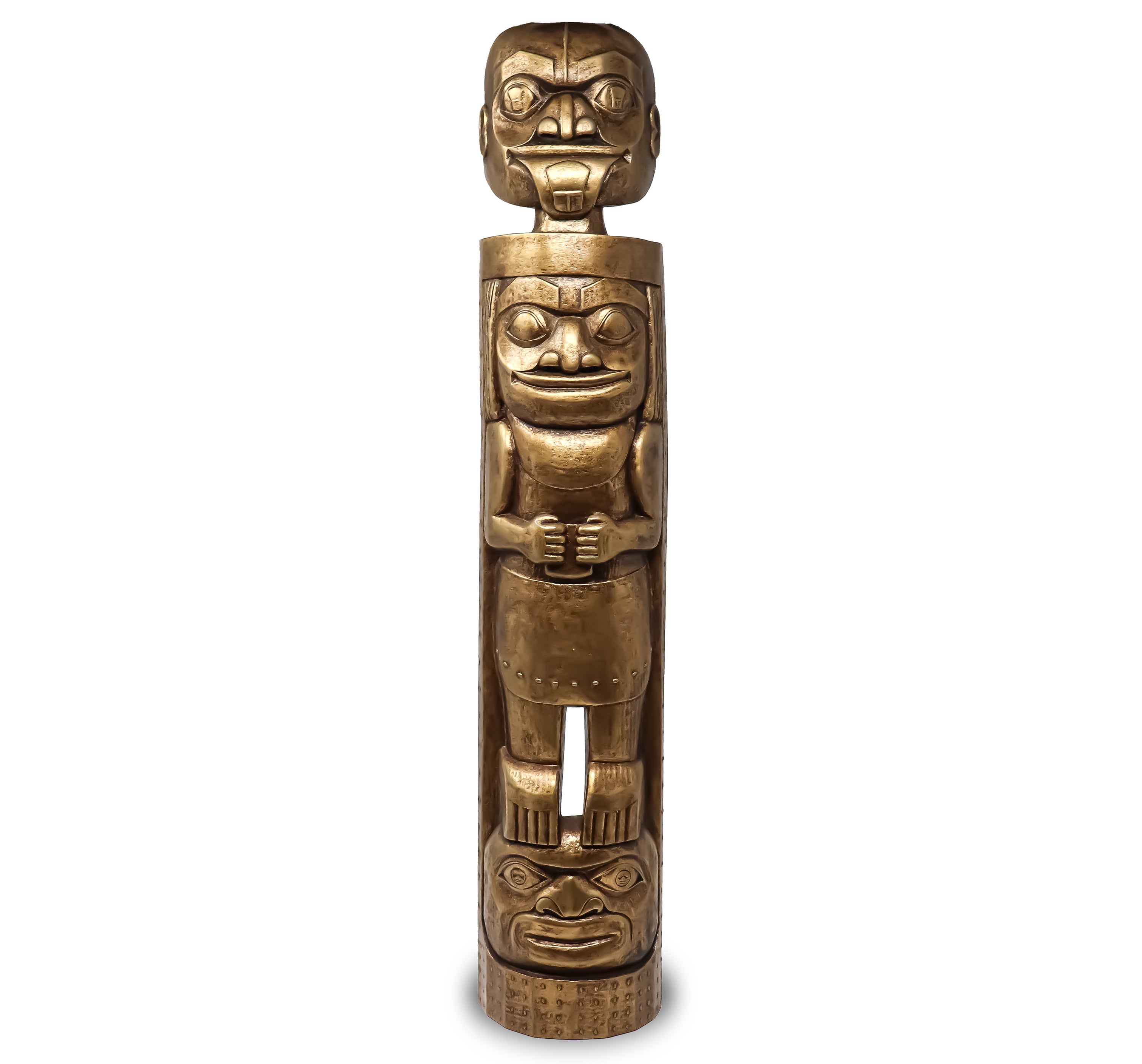 Miniature Eagle Totem Pole 220613 32 Vintage Model Totem Pole, By
